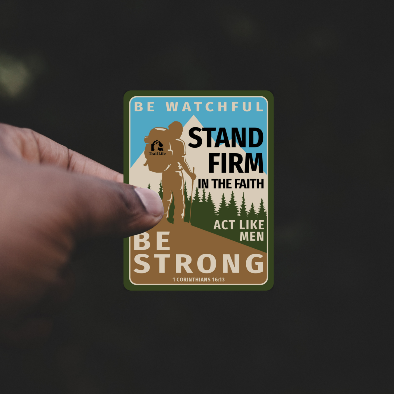 Act Like Men Sticker - Trail Life USA Store