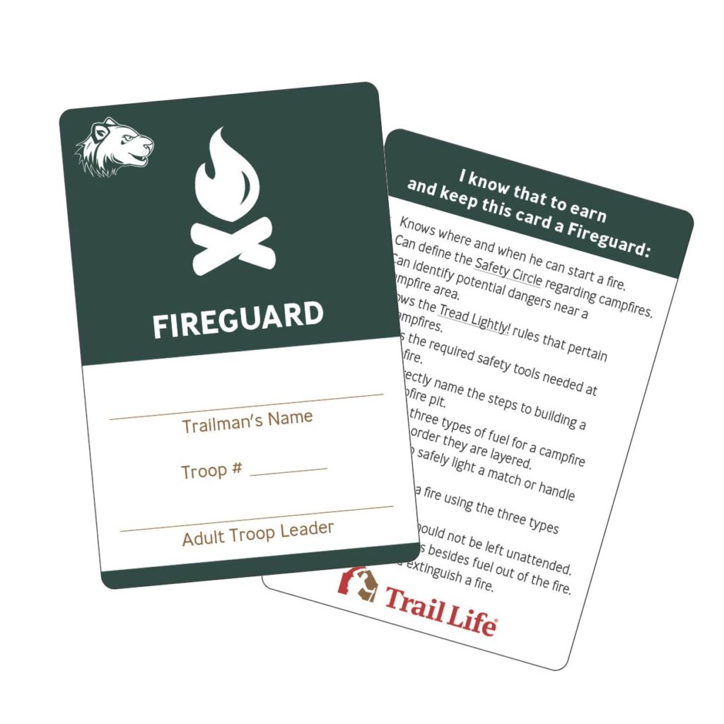 Woodlands Trail Mountain Lion Fireguard Card Pack - Trail Life USA Store