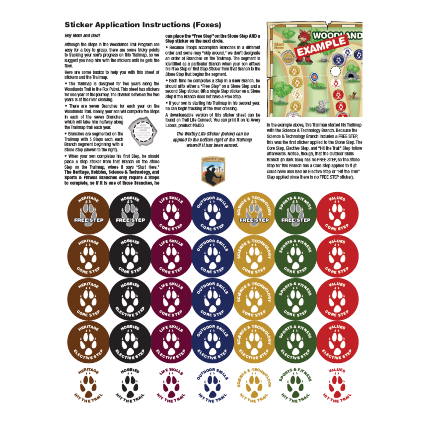 Woodlands Trail Fox Trailmap - Trail Life USA Store