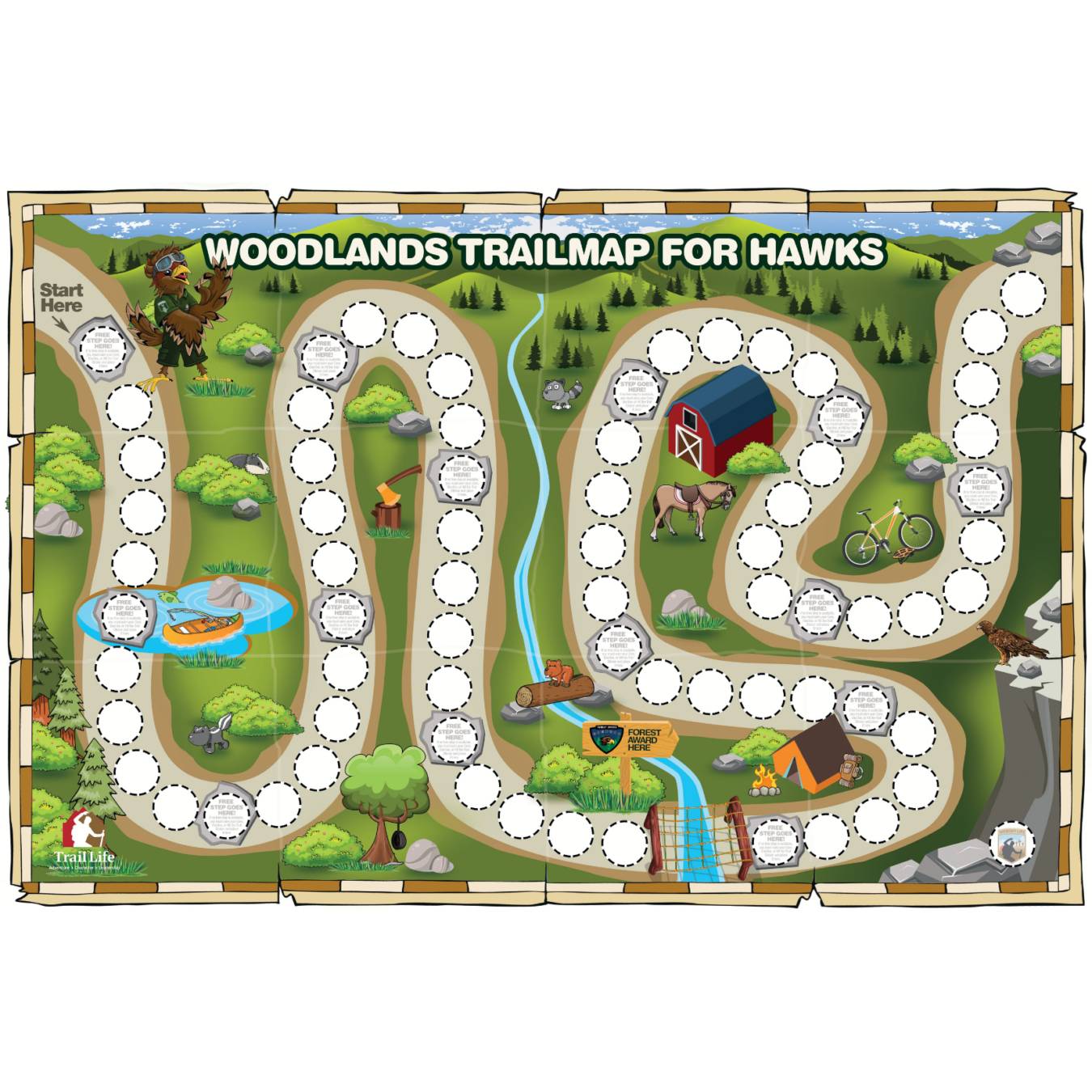 Woodlands Trail Hawk Trailmap - Trail Life USA Store
