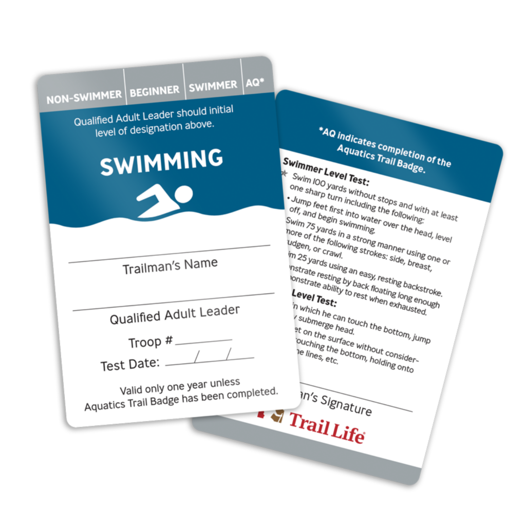 Navigators & Adventurers Swimming Card - Trail Life USA Store