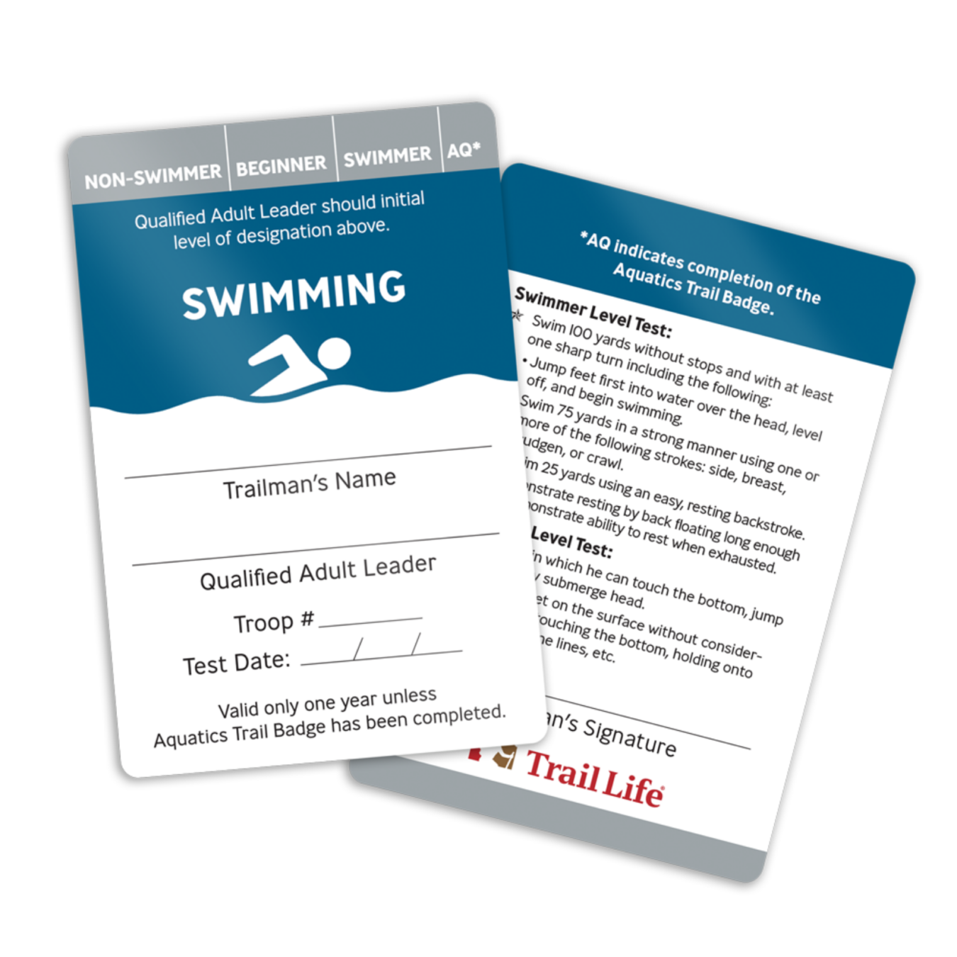Navigators & Adventurers Swimming Card - Trail Life USA Store