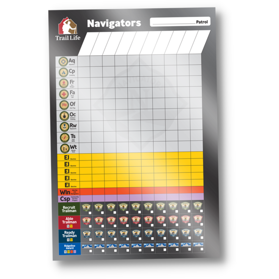 Navigators Patrol Tracking Chart - Trail Life USA Store