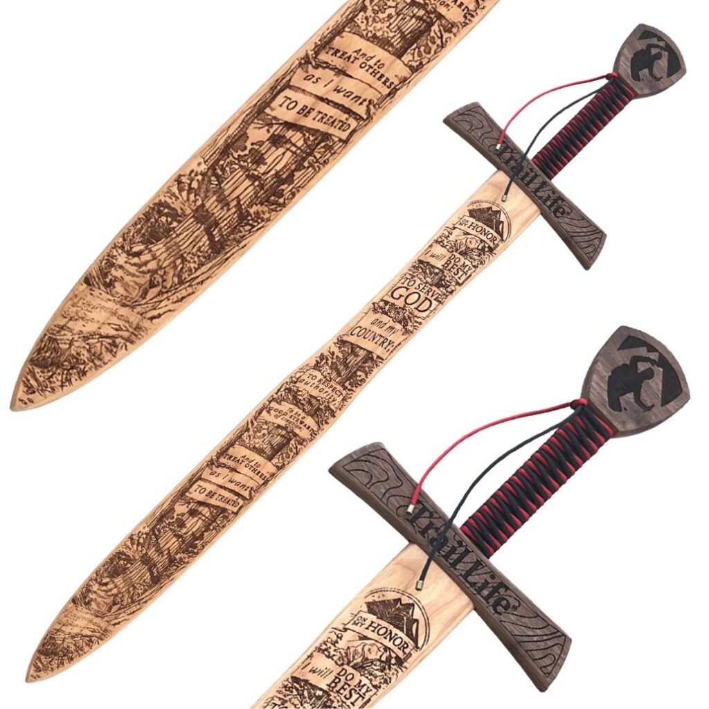 Trail Life USA Oath Sword - Wooden Plaque Wall Decor - Trail Life USA Store