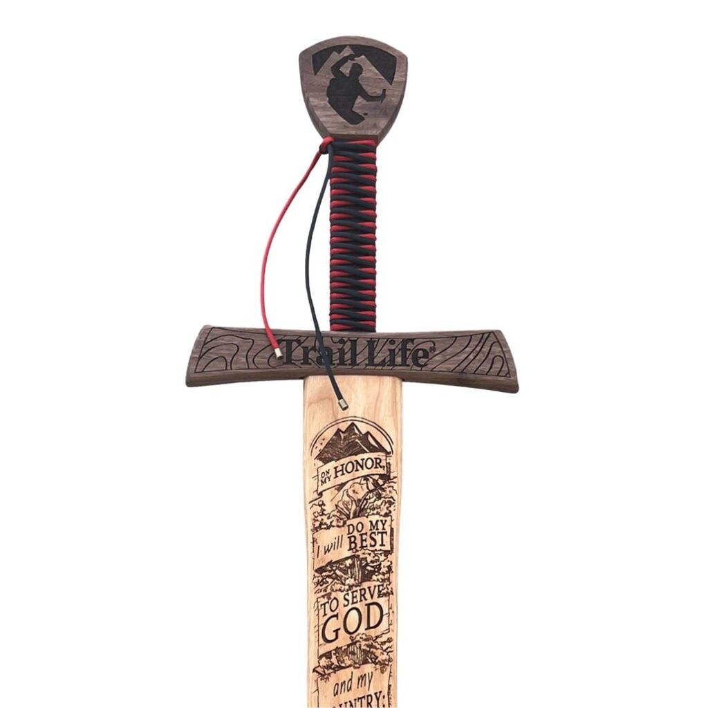 Trail Life USA Oath Sword - Wooden Plaque Wall Decor - Trail Life USA Store